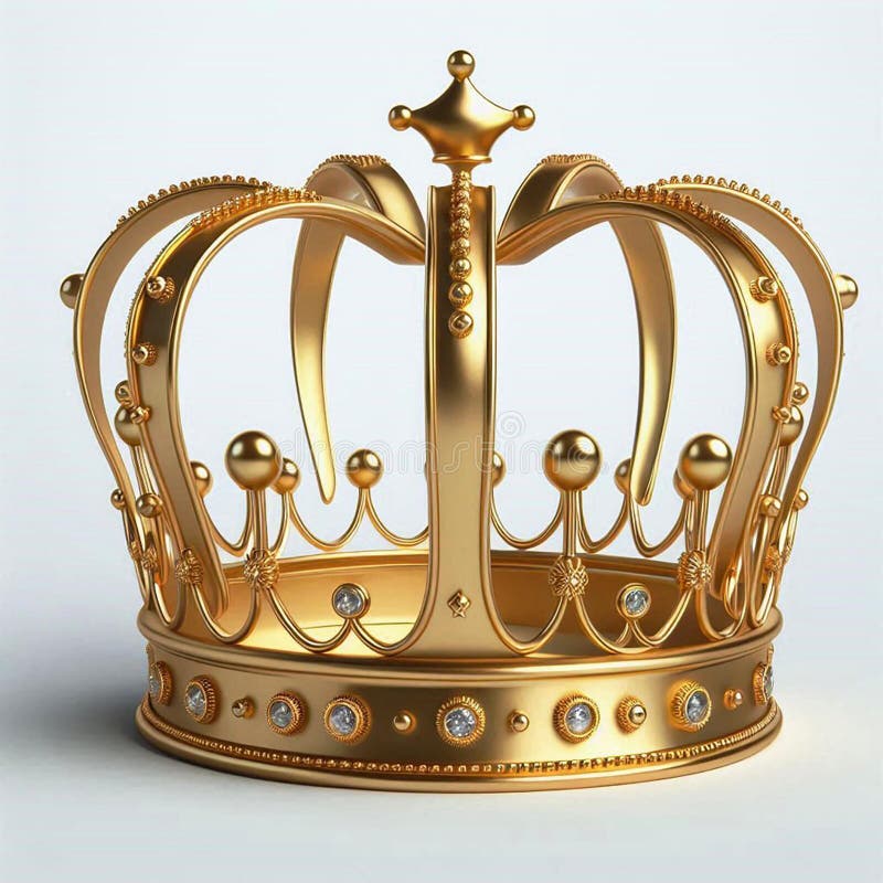 Gold crown stock illustration. Illustration of background - 330711463