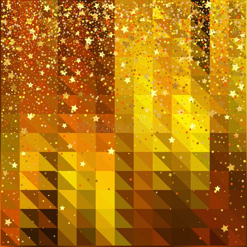 Gold Crystal Abstract Pattern. Honey Background. Sparkles, Lights ...
