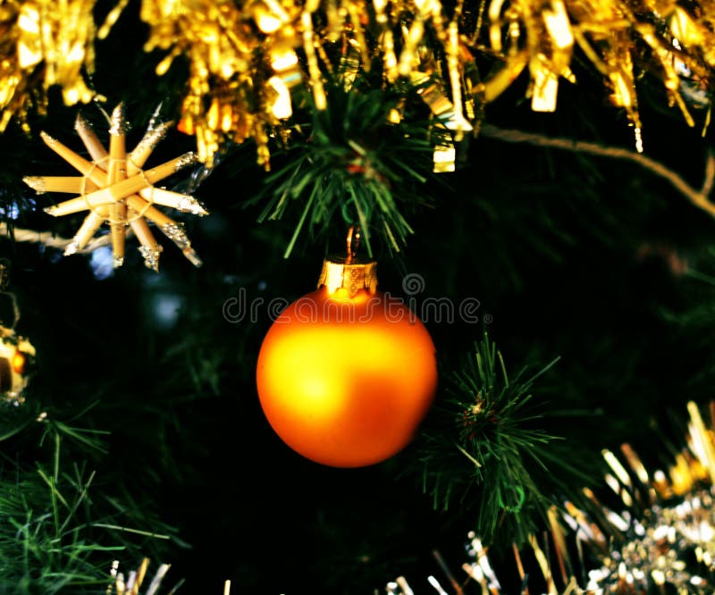 Gold crystal ball stock image. Image of christmas, glass - 13274863
