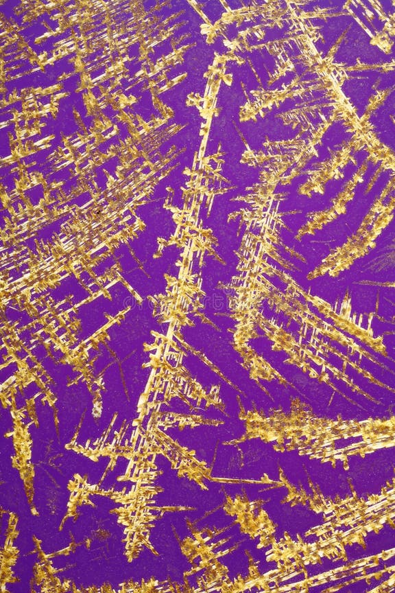 Gold Crystals on Purple stock photo. Image of paints, colors - 4211224