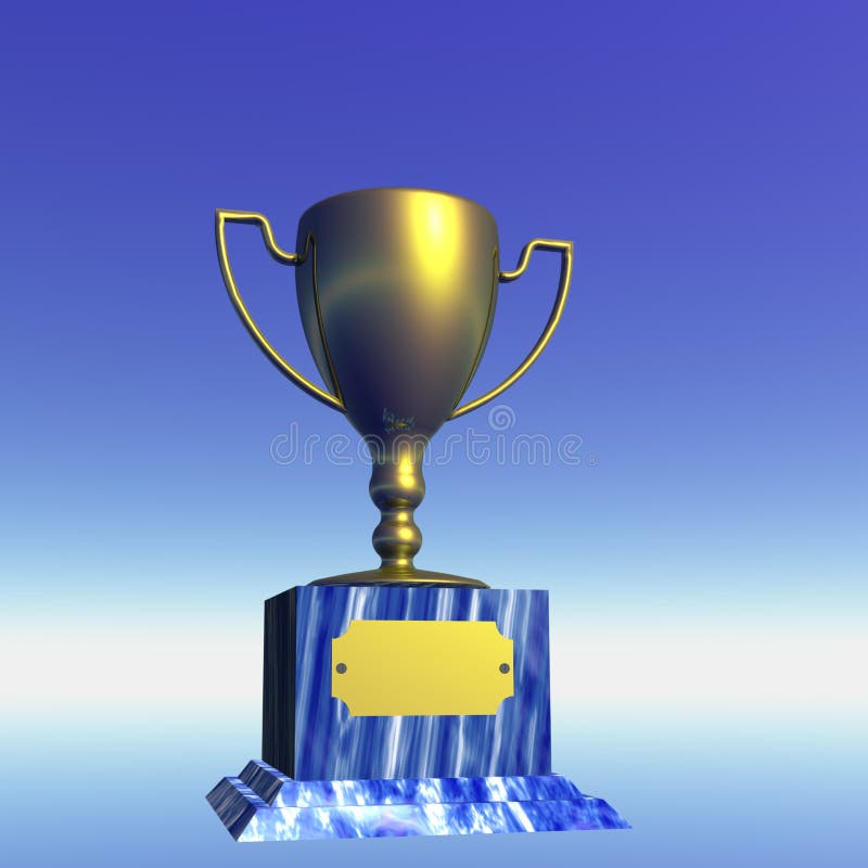 Gold cup. stock illustration. Illustration of incentive - 4555465