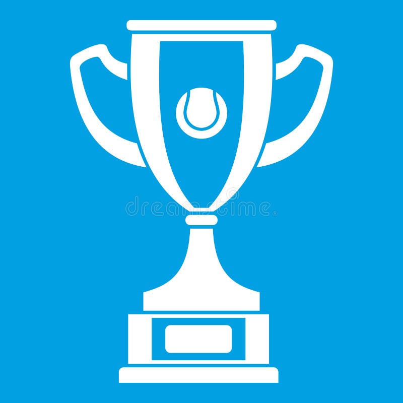 Gold cup icon white stock vector. Illustration of quality - 120190814