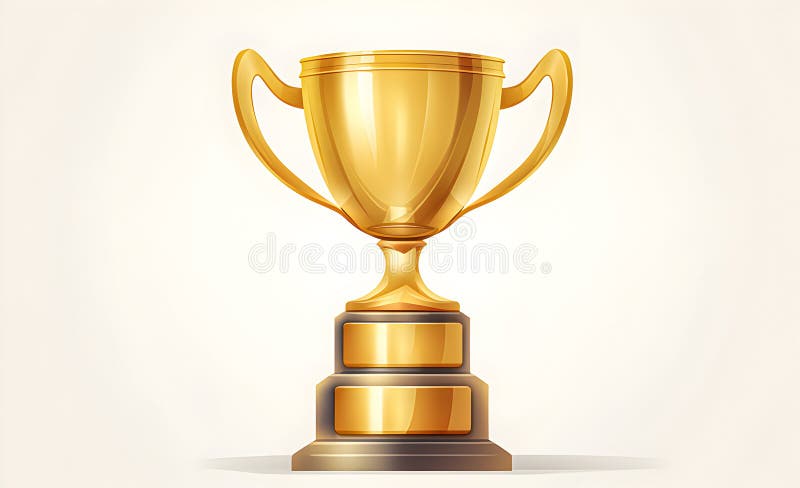 Gold Cup Prize To the Winner, Winning the Competition Stock Photo ...