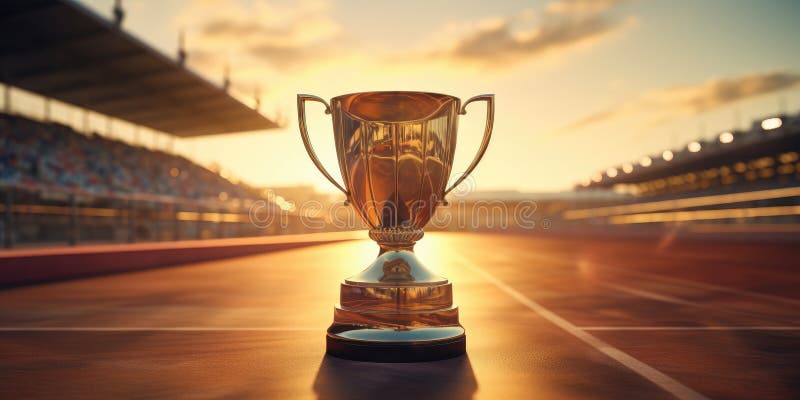 Gold Cup at the Stadium, Theme of Victory, Competition. Number One ...