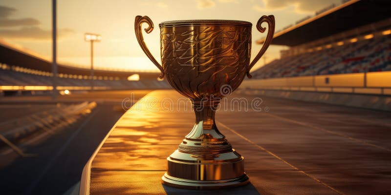 Gold Cup at the Stadium, Theme of Victory, Competition. Number One ...