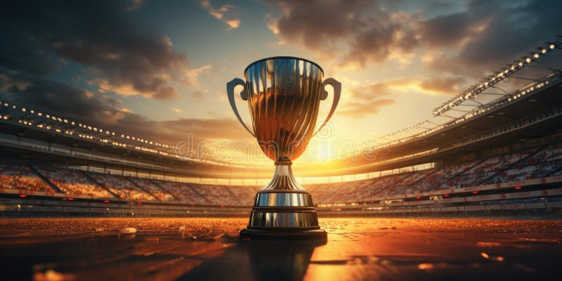 Gold Cup at the Stadium, Theme of Victory, Competition. Number One ...