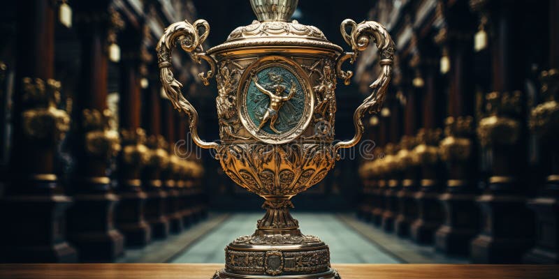 Gold Cup at the Stadium, Theme of Victory, Competition. Number One ...