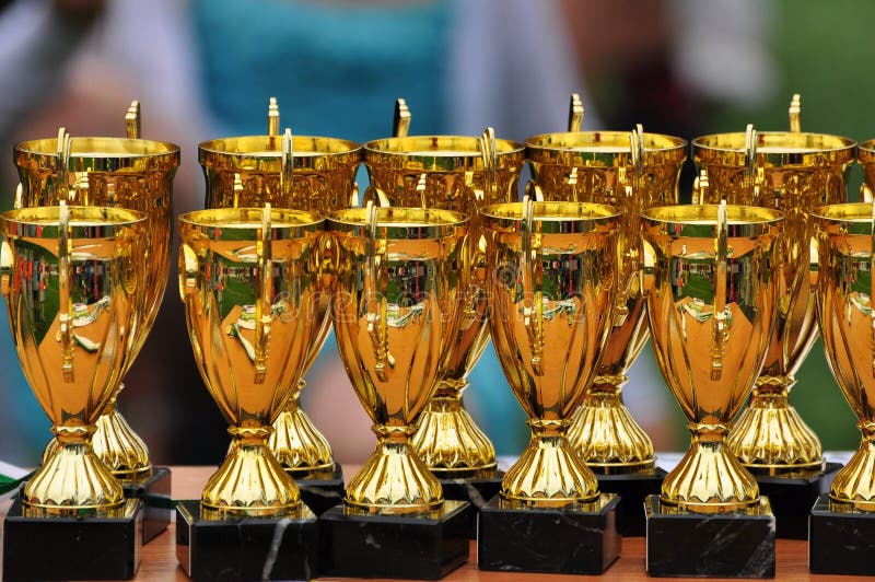 Gold cups stock photo. Image of biscuit, antiquarian, breakfast - 8707822