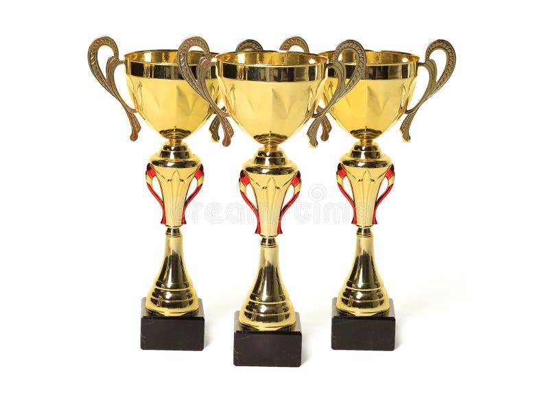 Gold cups stock photo. Image of champion, male, celebration - 69143044