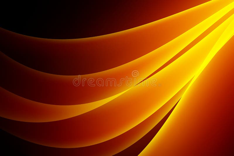 Gold Curve Abstract Pattern on Dark Background, Copy Space Composition ...