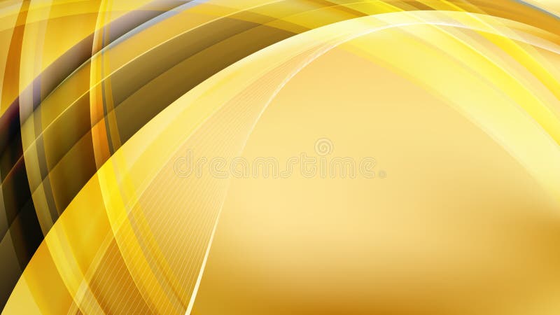 Gold Curved Lines Background Stock Vector - Illustration of dynamic ...