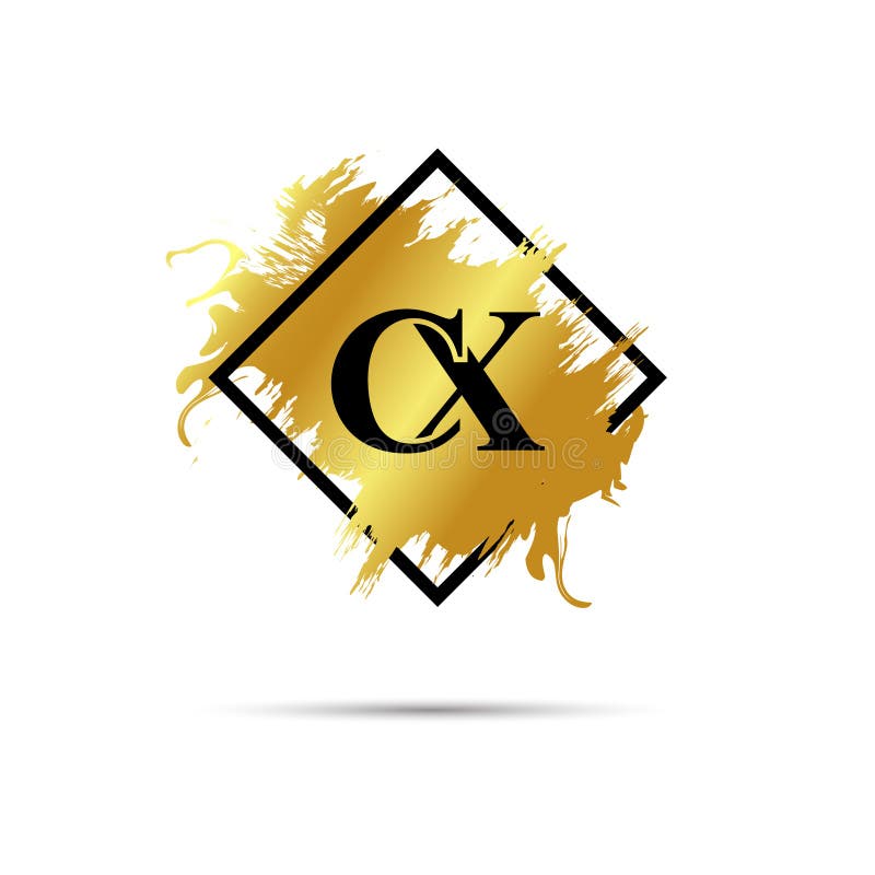 Gold CX Logo Symbol Vector Art Design Stock Vector - Illustration of ...