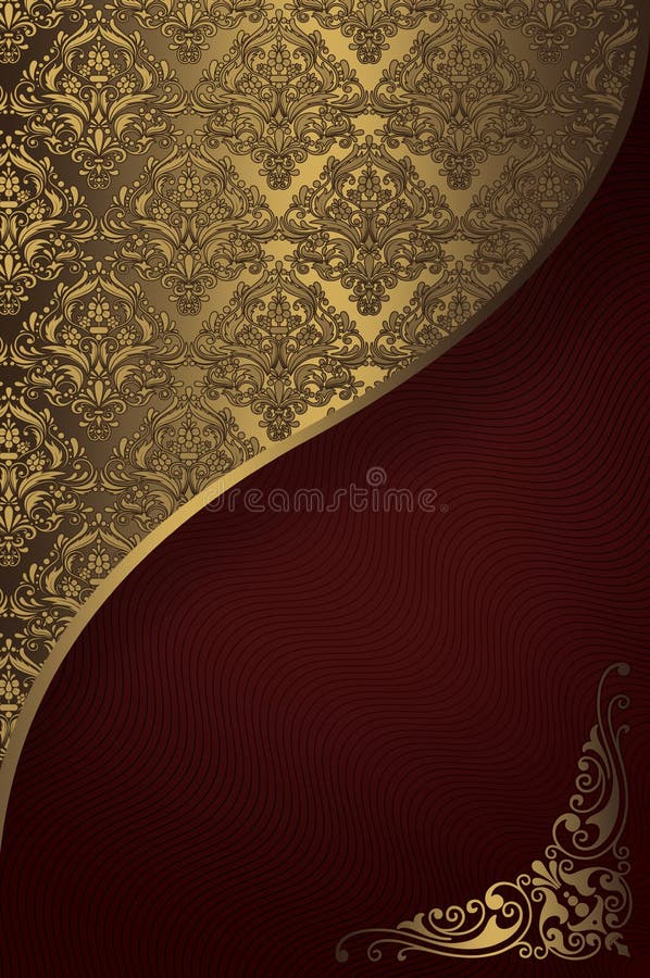 Gold Decorative Background. Stock Illustration - Illustration of ...