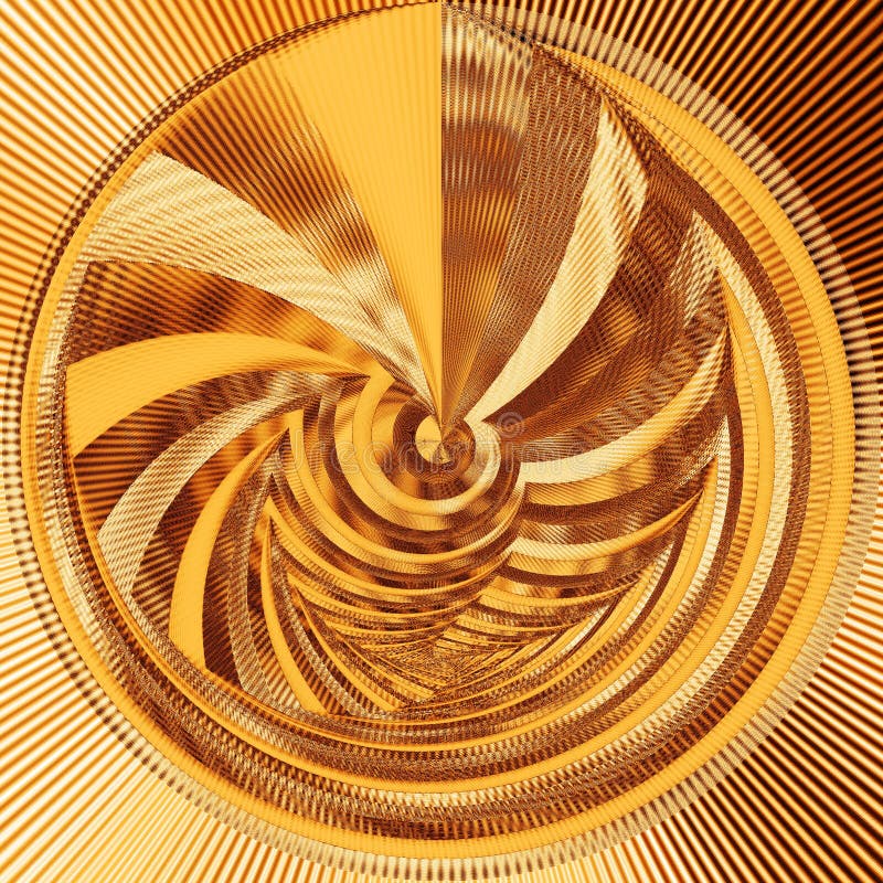 Gold Decorative Circle Pattern Stock Image - Image of lines, effects ...