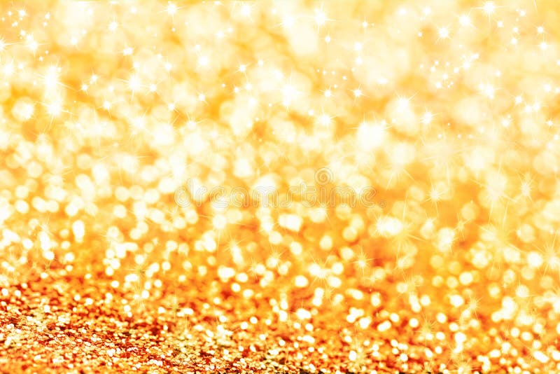 Gold Defocused Glitter Background Stock Image - Image of holiday ...