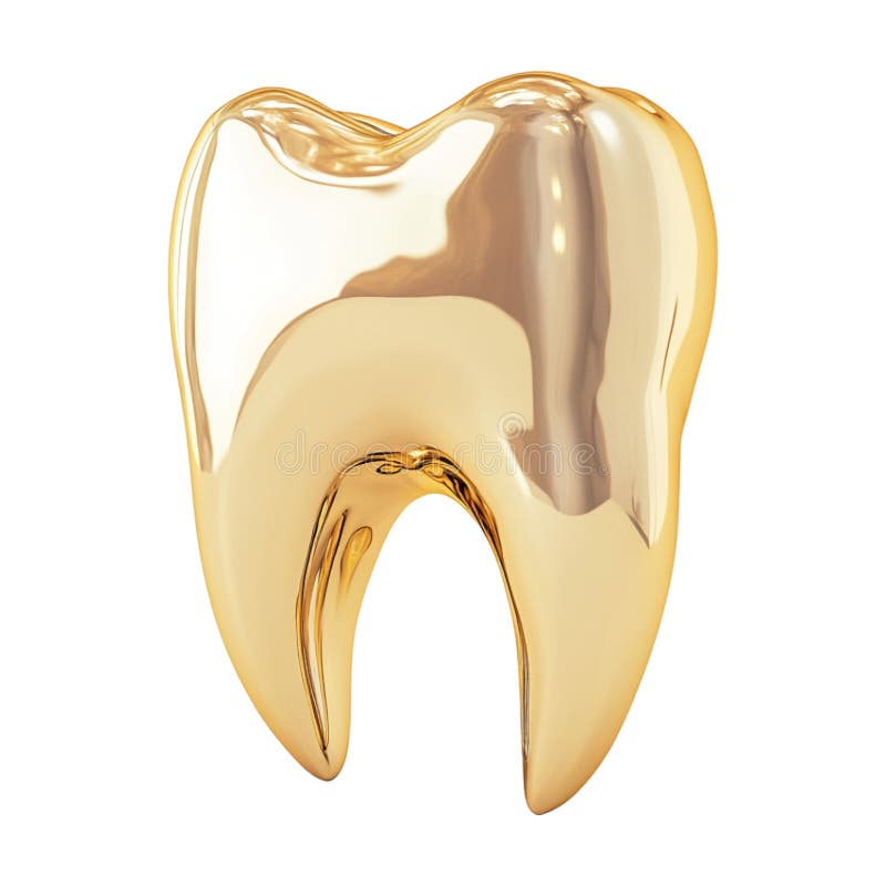 Gold Dental Teeth on Transparent Background - Ai Generated Stock Illustration - Illustration of ...