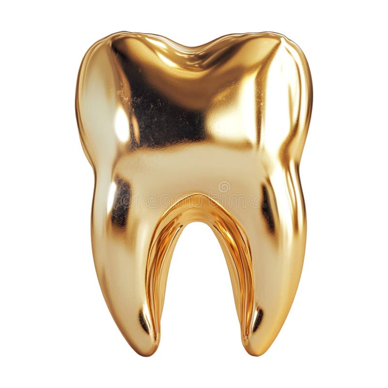 Gold Dental Teeth on Transparent Background - Ai Generated Stock ...