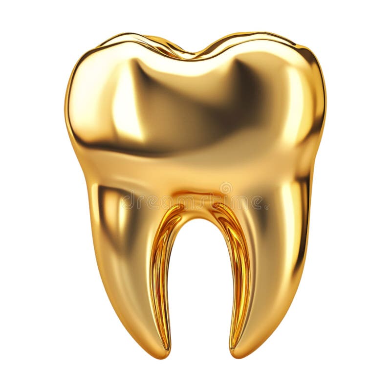 Gold Dental Teeth on Transparent Background - Ai Generated Stock ...