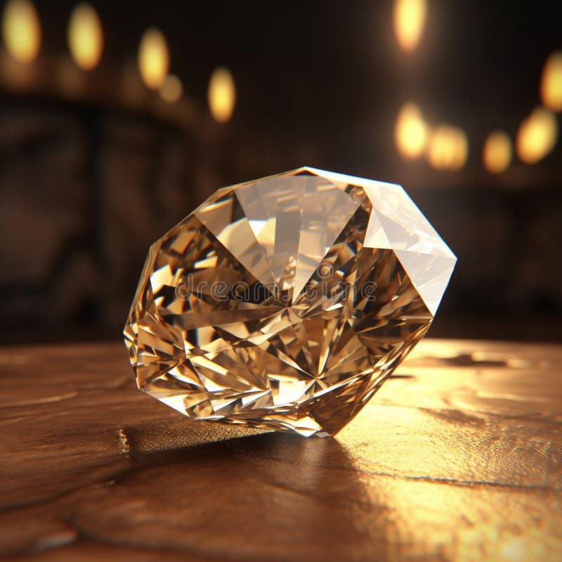 Gold Diamond Background Jewelry with Generative Ai Stock Illustration ...