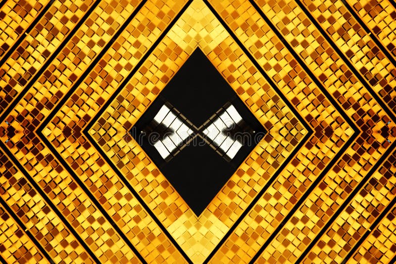 Gold Diamond Shape Abstract Stock Illustration - Illustration of golden ...