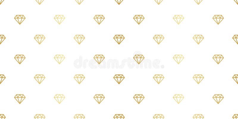 Gold Diamonds Seamless Repeat Pattern Vector Background Stock Vector ...