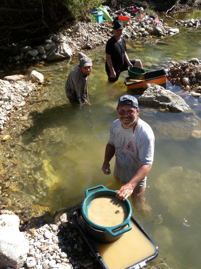Gold Diggers in Indonesia on an Island Borneo Editorial Stock Photo ...