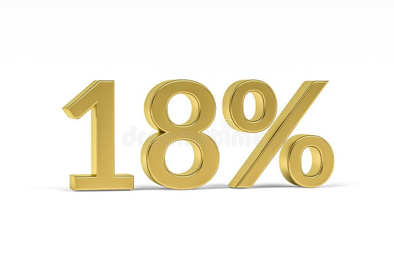 Eighteen Percent Chart, 18 Percentage Diagram, Vector Circle Chart ...