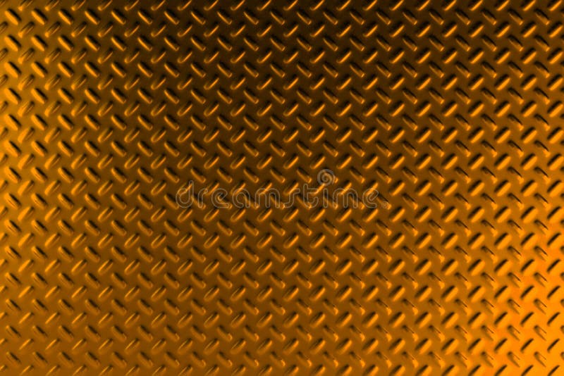 Gold Dirty Checkered Steel Plate Stock Illustration - Illustration of ...