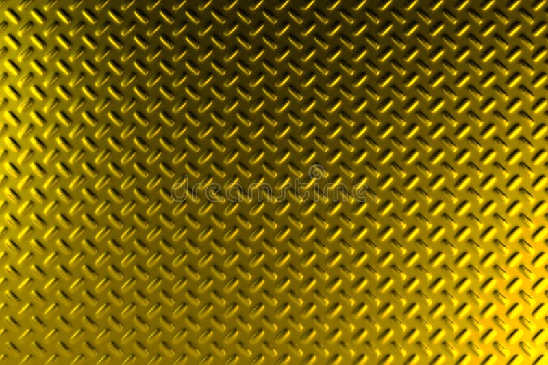 Gold Dirty Checkered Steel Plate Stock Illustration - Illustration of ...