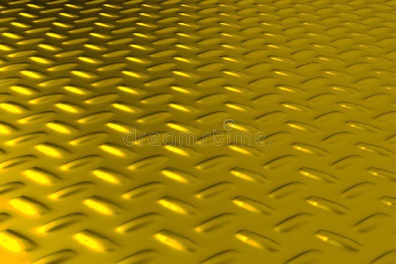 Gold Dirty Checkered Steel Plate Stock Illustration - Illustration of ...