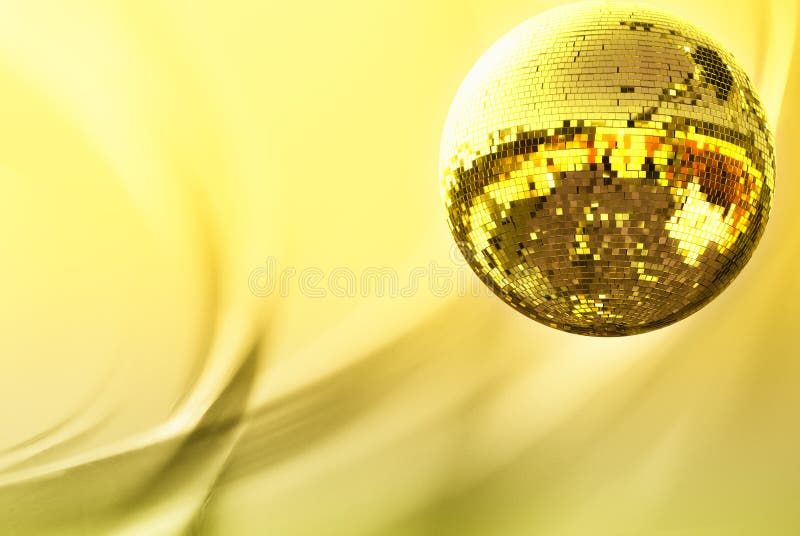 Gold disco ball stock image. Image of element, celebrate - 9630303