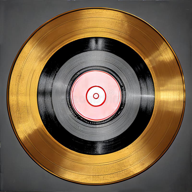 Gold Disk stock illustration. Illustration of golden - 267318136