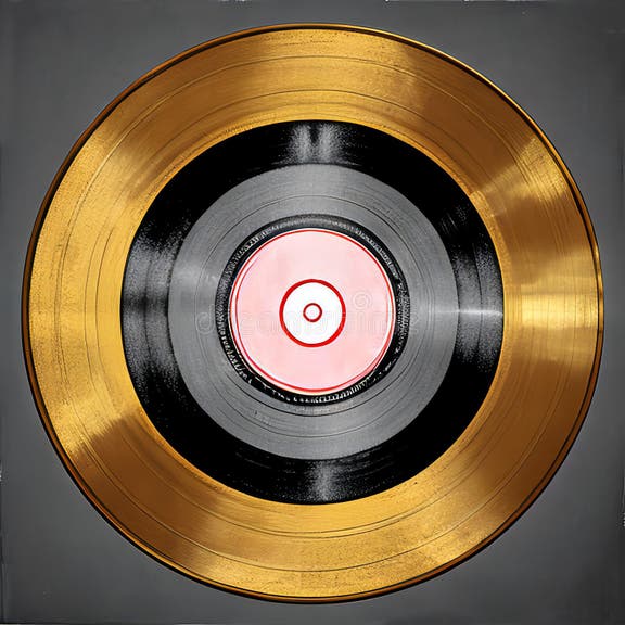 Gold Disk stock illustration. Illustration of golden - 267318136