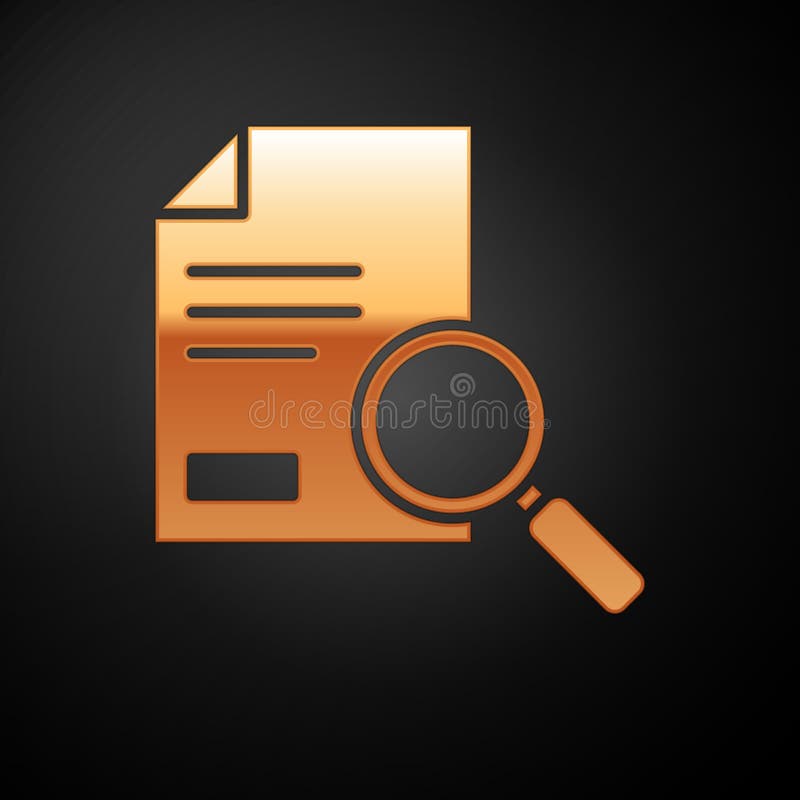 Gold Document Seal stock vector. Illustration of seal - 6419445