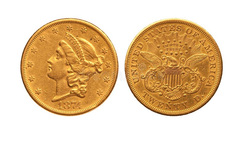 Gold dollar stock image. Image of token, dollar, coin - 8681169