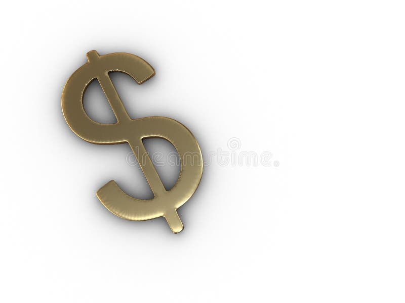 Gold Dollar Sign Picture. Image: 7922768