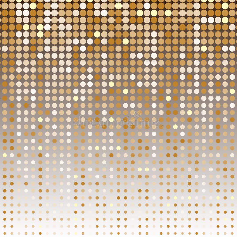 Gold Dot Halftone Abstract Background Stock Vector - Illustration of ...