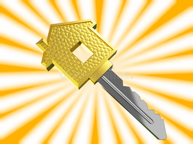 Dream of own house stock illustration. Illustration of growth - 6323644