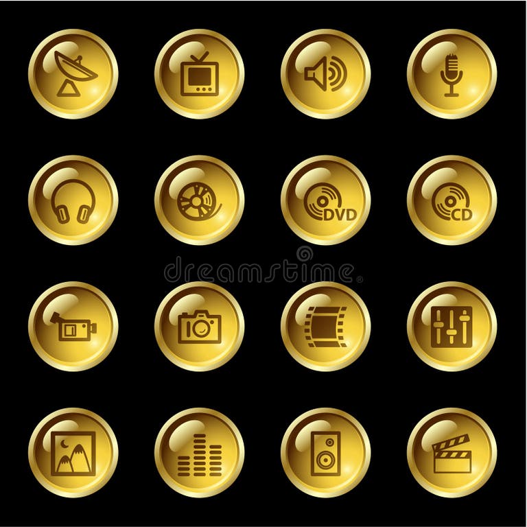 Gold Website Icons Stock Illustrations – 7,983 Gold Website Icons Stock ...