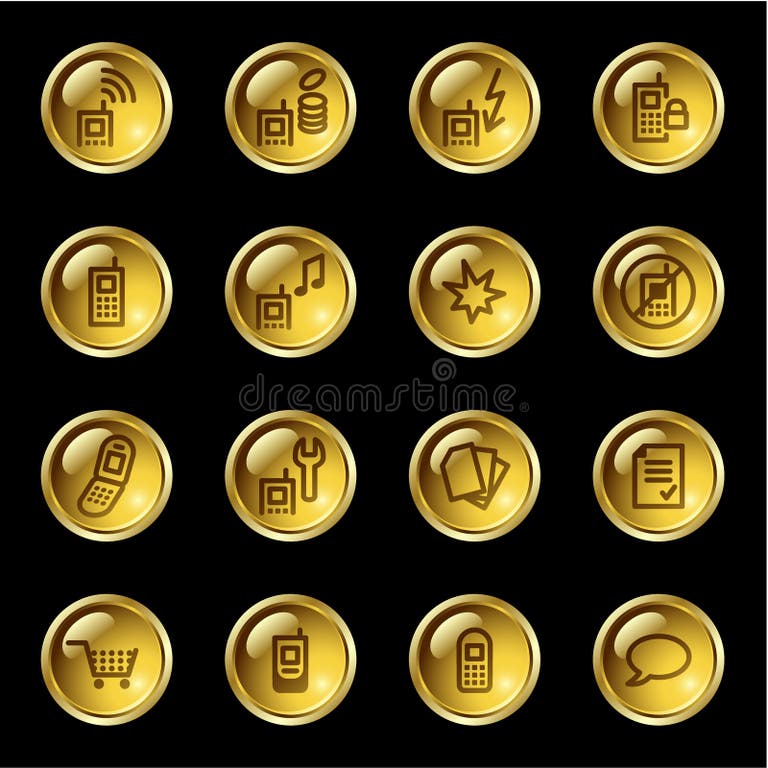 Gold Phone Symbol Stock Illustrations – 13,087 Gold Phone Symbol Stock ...