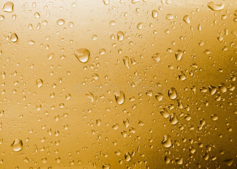 Gold Drops Abstract Background, Metallic Color Stock Photo - Image of ...