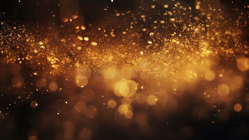 Gold Dust Background, Abstract Illustration Stock Illustration ...