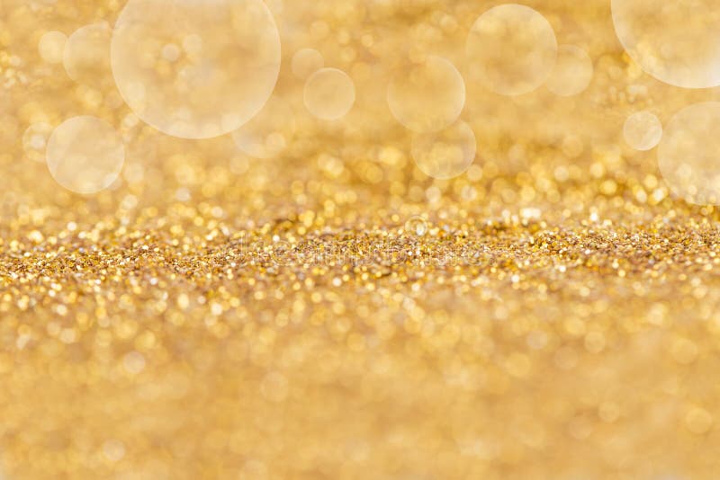 Gold Dust Elegant with Bokeh Abstract or Texture Background Stock Photo ...