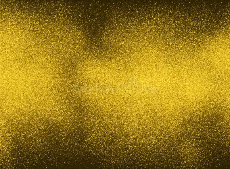 Gold Dust Overlay on a Black Background Stock Illustration ...