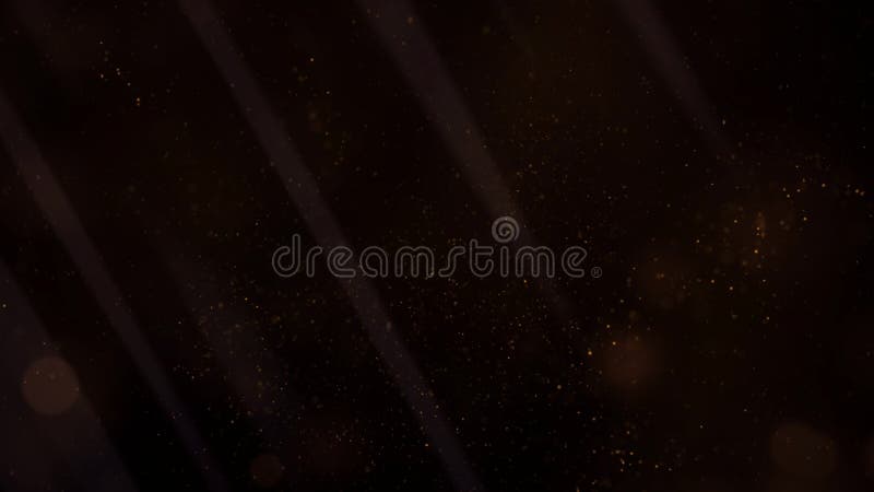 Gold Dust Particles and Subtle Rays Dark Background Element Stock Video ...