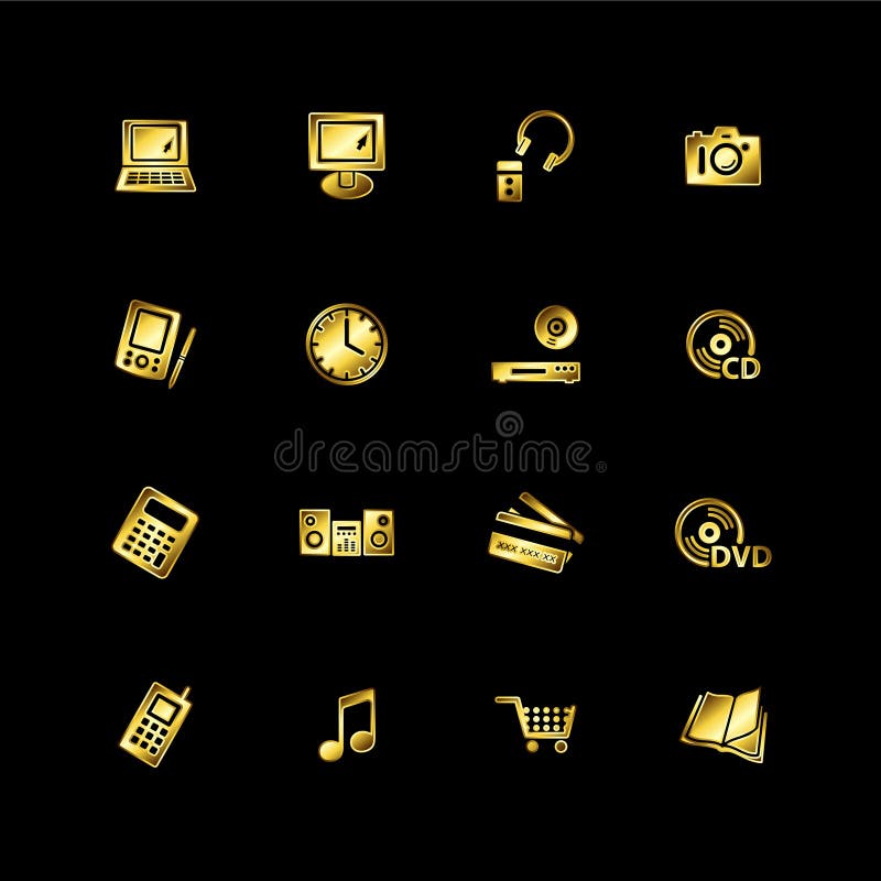 E-shop icons stock vector. Illustration of multimedia - 1574479