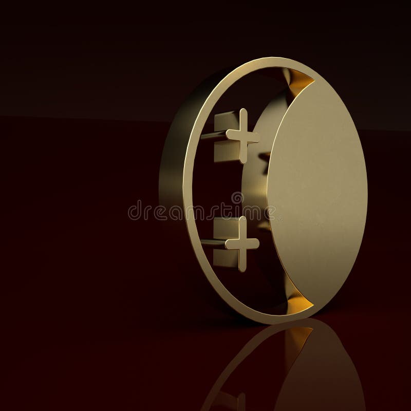 Gold Eclipse with Lens Flare. Isolated on Transparent Background Stock ...