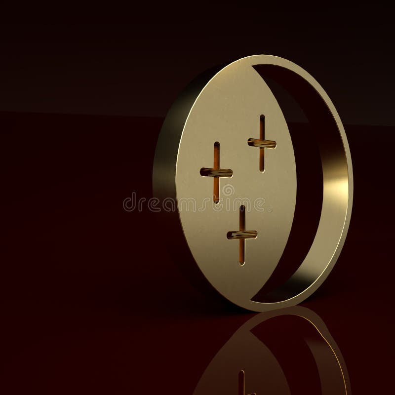 Gold Eclipse with Lens Flare. Isolated on Transparent Background Stock ...