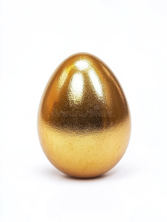 A Gold Egg with a Shiny Surface Stock Image - Image of color ...