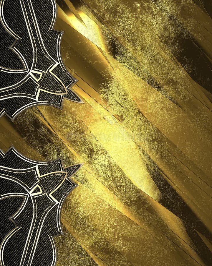 Gold Element for Design. Template for Design Stock Illustration ...